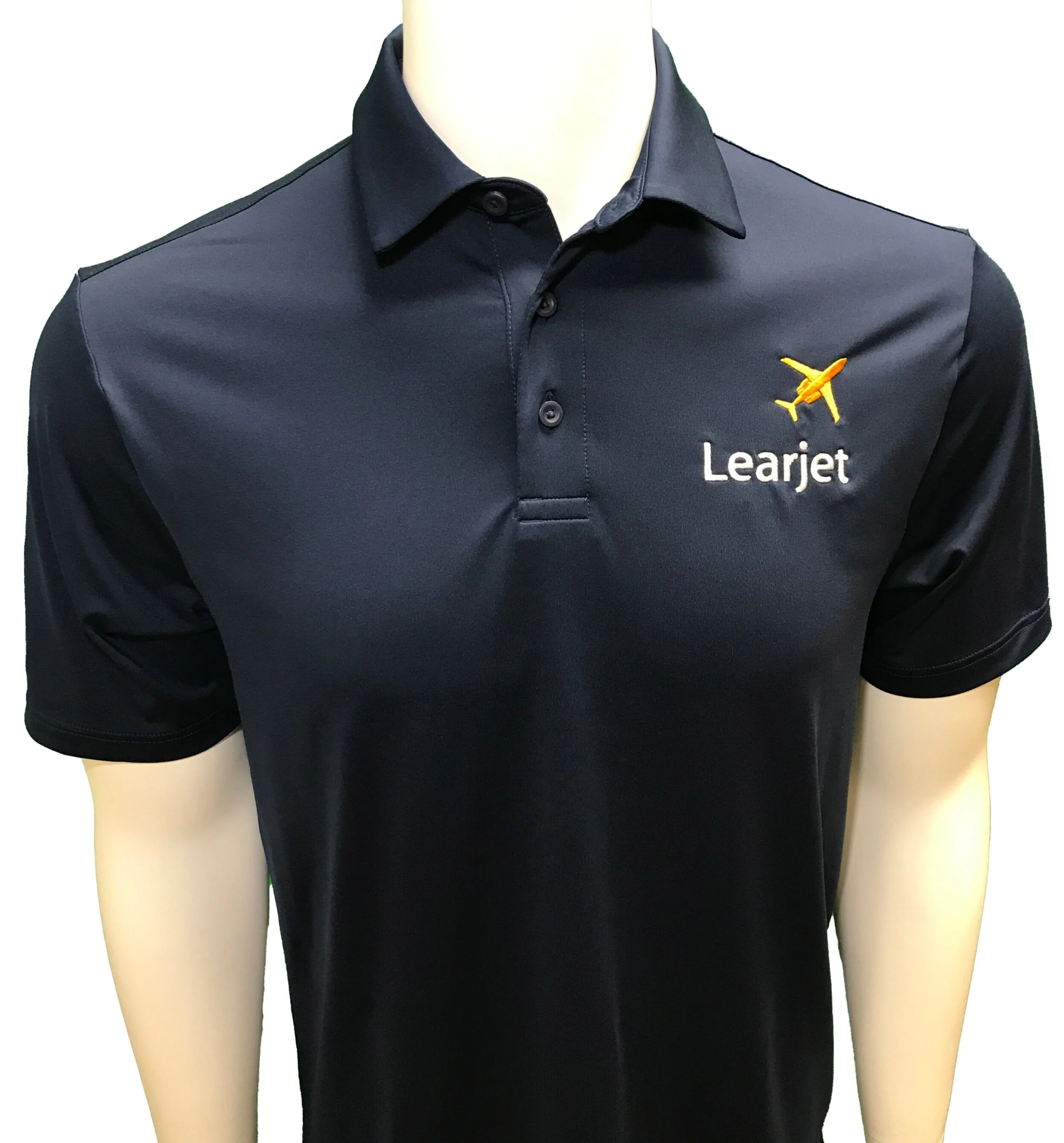 Learjet Silhouette T2 Green Polo — Bombardier Arrivals Store