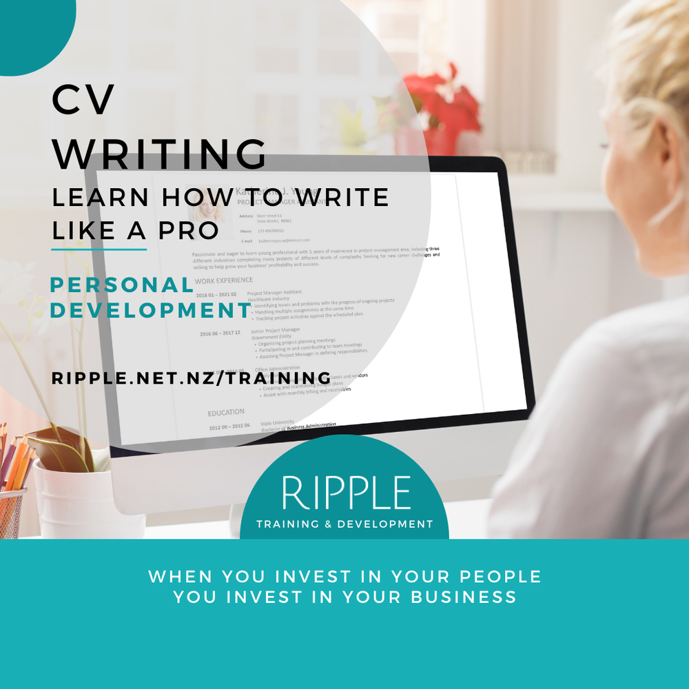 CV Writing - Learn How To Write Like A Pro — RIPPLE
