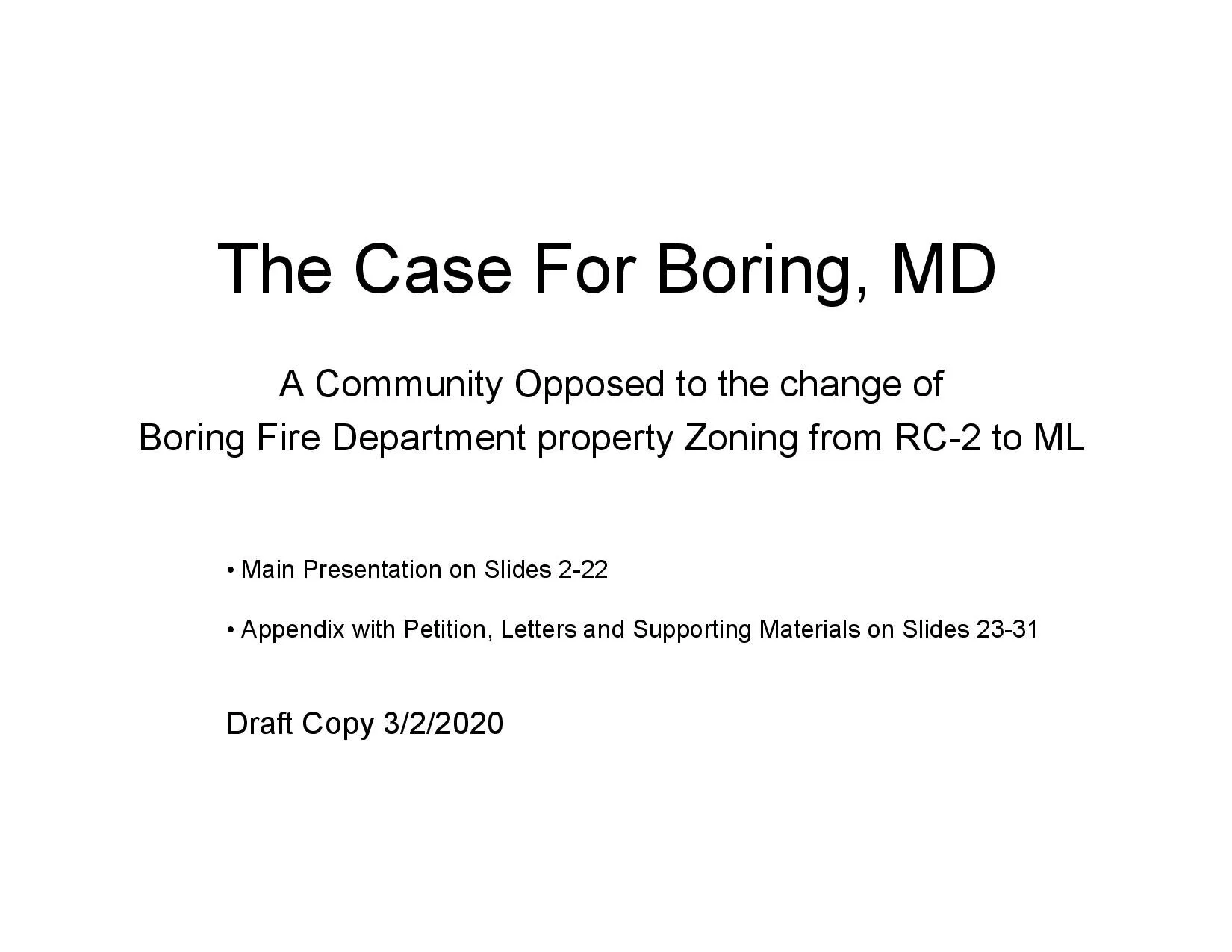 Newsletter — Boring Community Association