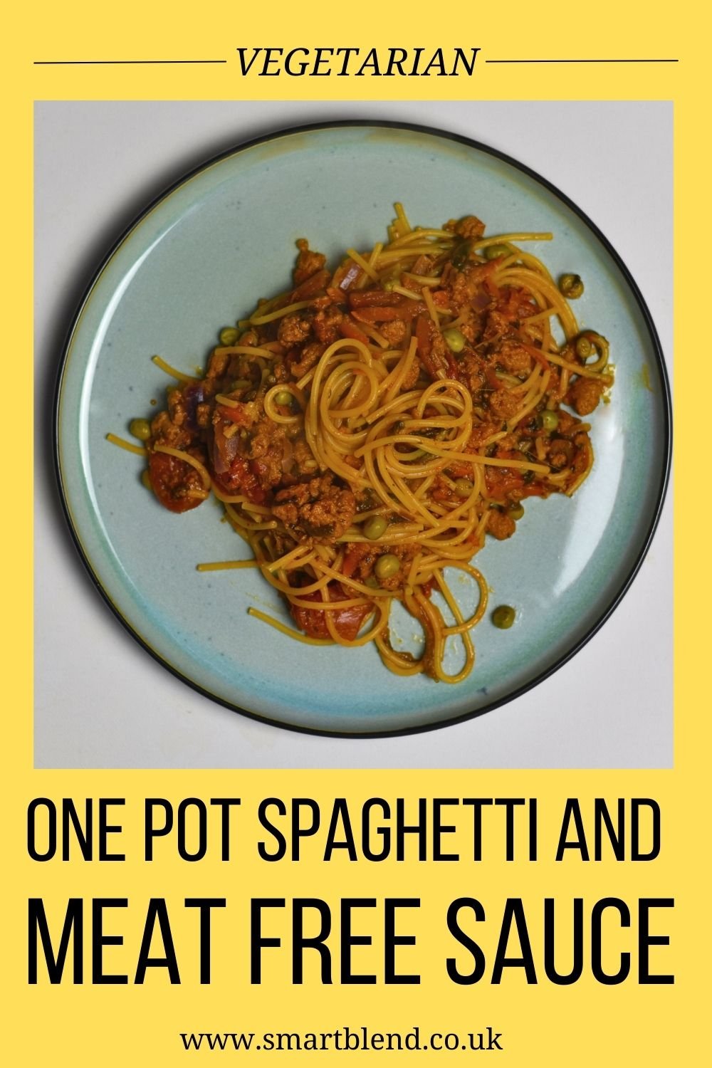 Vegetarian One Pot Spaghetti and Meat Free Sauce — Smartblend