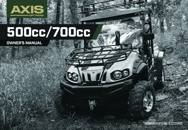 Owner's Manual — Axis Offroad | Utility Vehicles | Lowe's