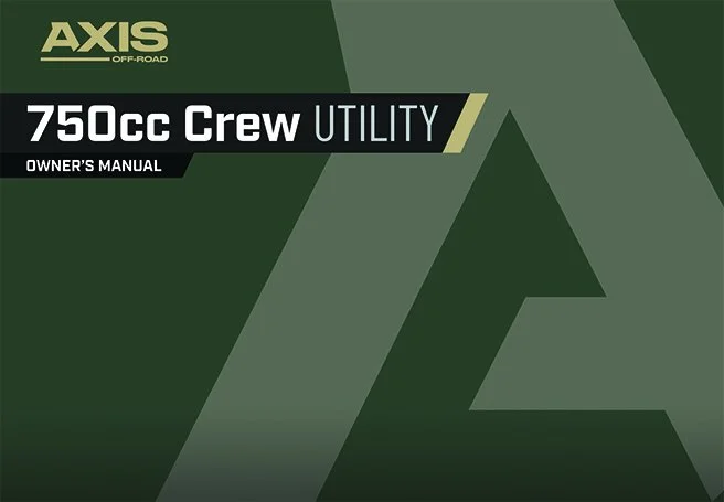 Owner's Manual — Axis Offroad | Utility Vehicles | Lowe's