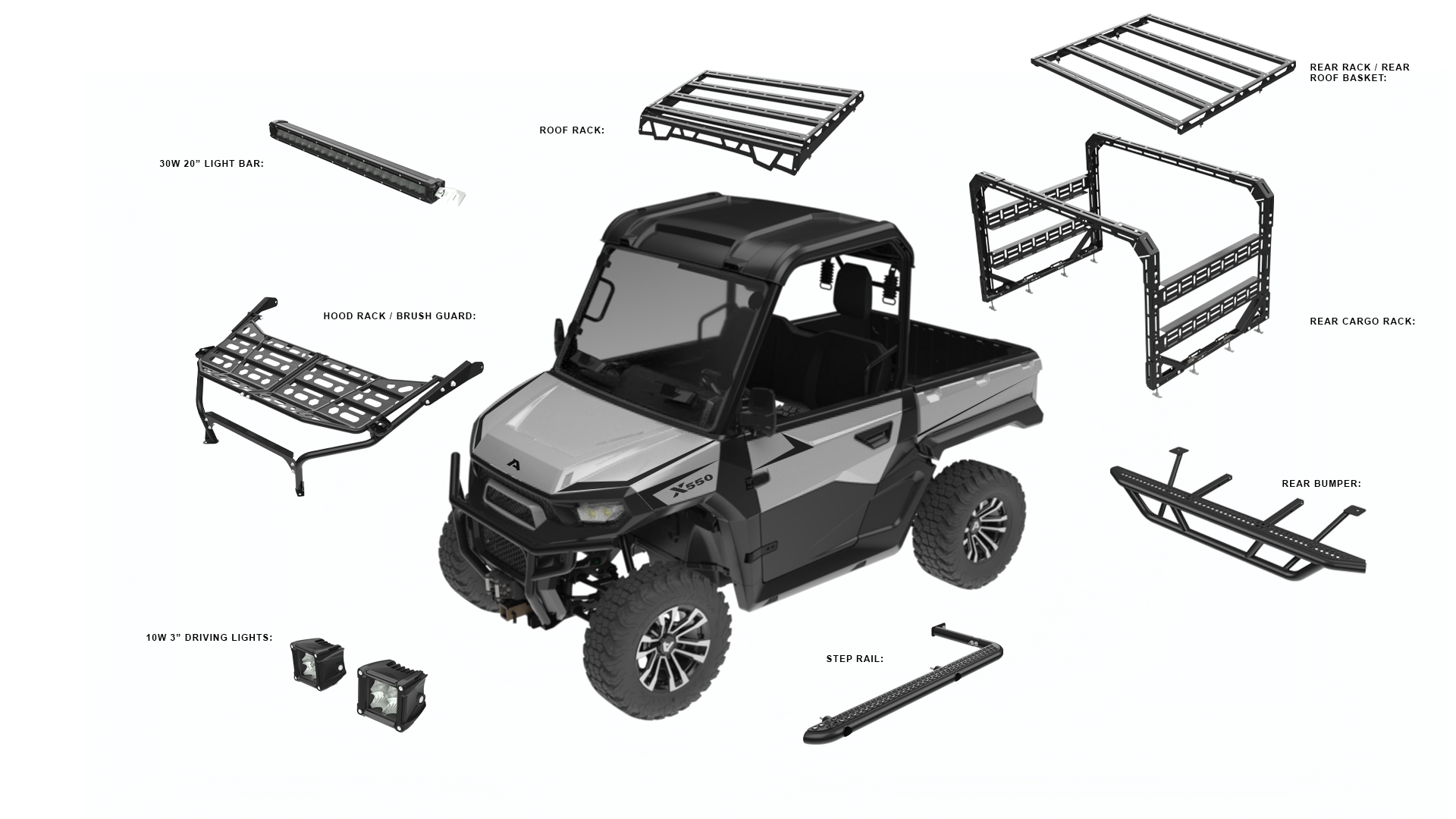 AXIS X550 Accessories — Axis Offroad | Utility Vehicles | Lowe's