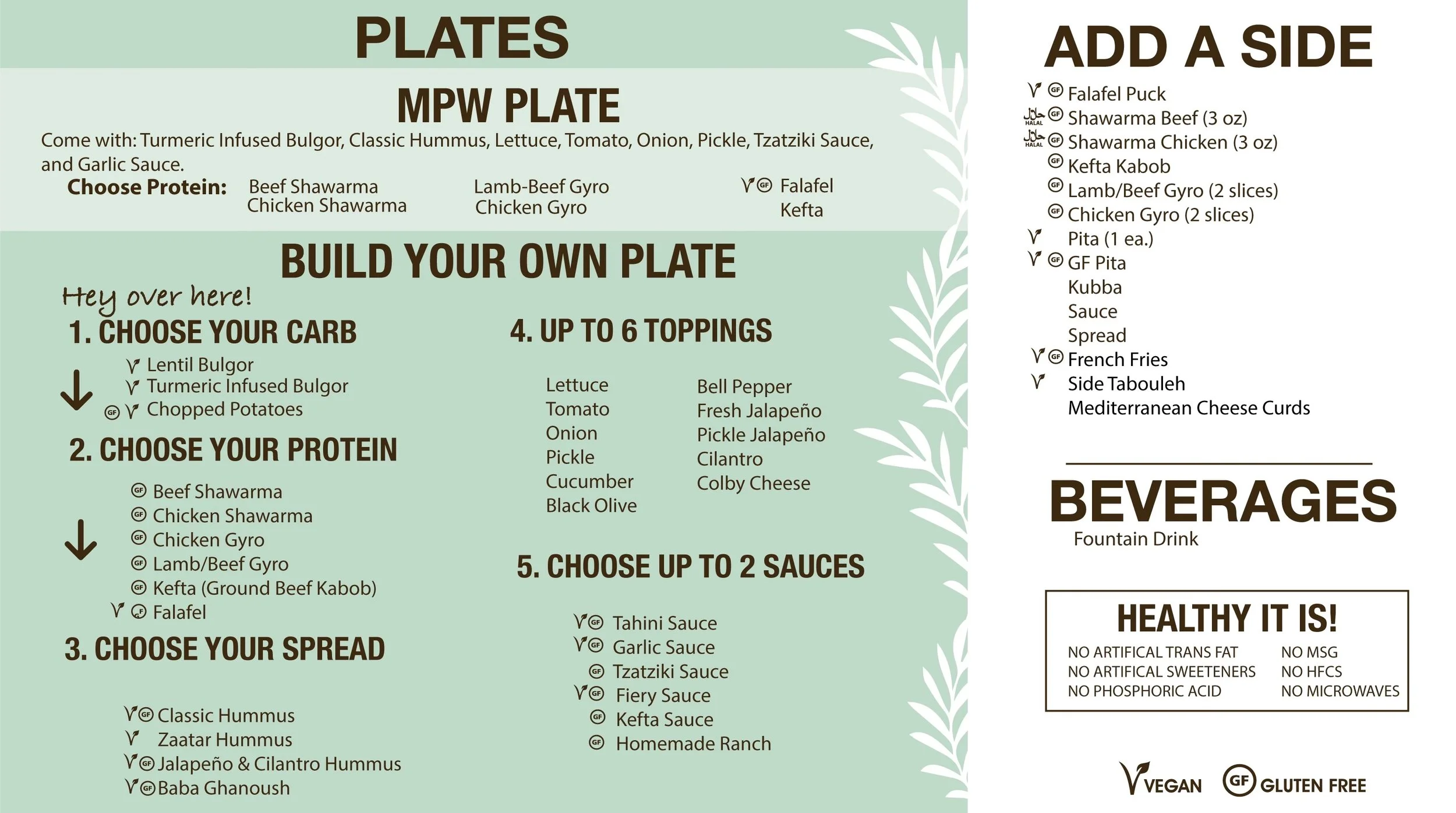 My Pita Wrap Flagstaff Menu | Authentic Mediterranean Grill & Catering ...