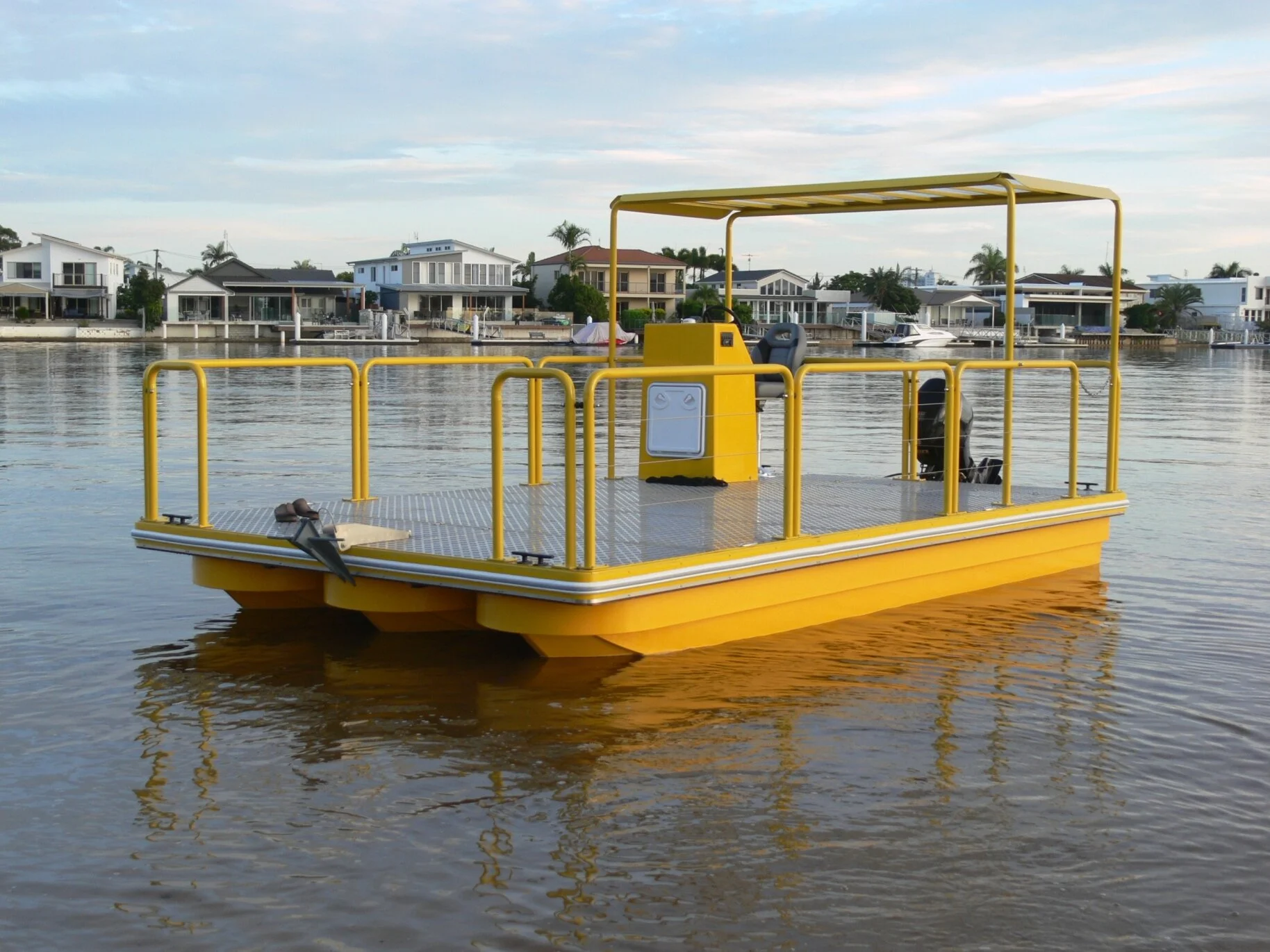 Bare Pontoon Boat Hull
