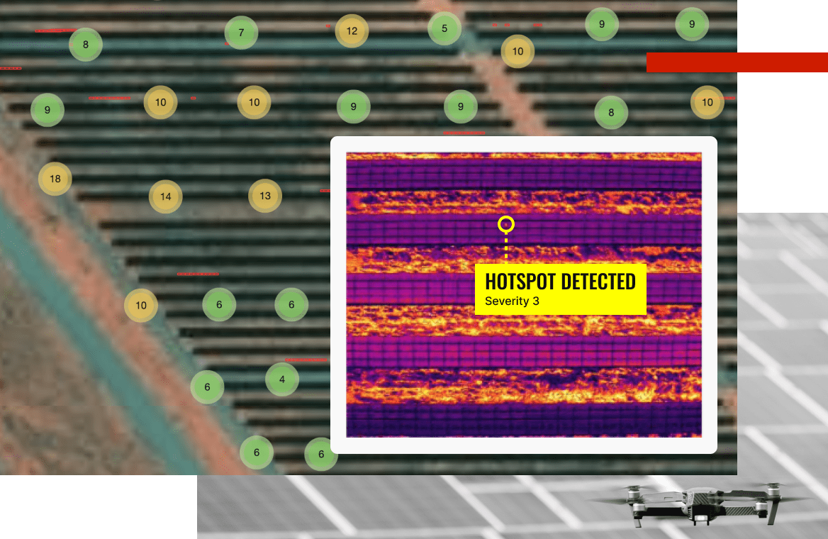 Automated large scale Solar Farm inspection monitoring