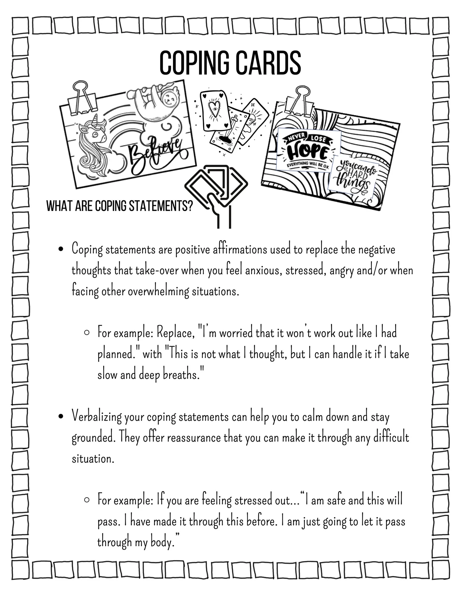 Coping Skills For Teens