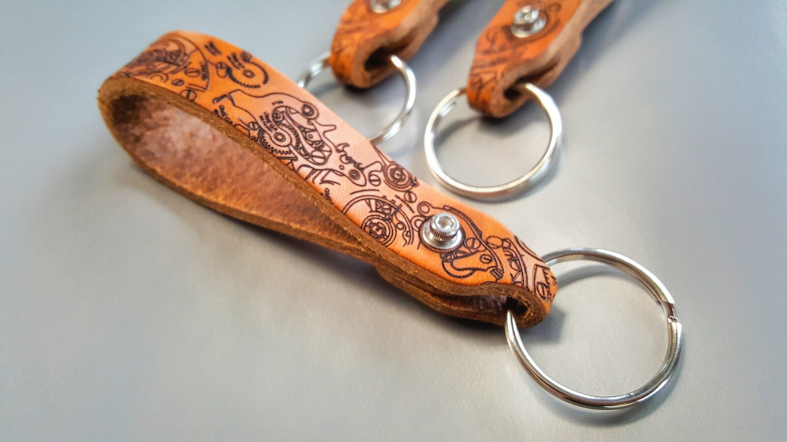 Cal 321 key fob ~ leather — GasGasBones.com