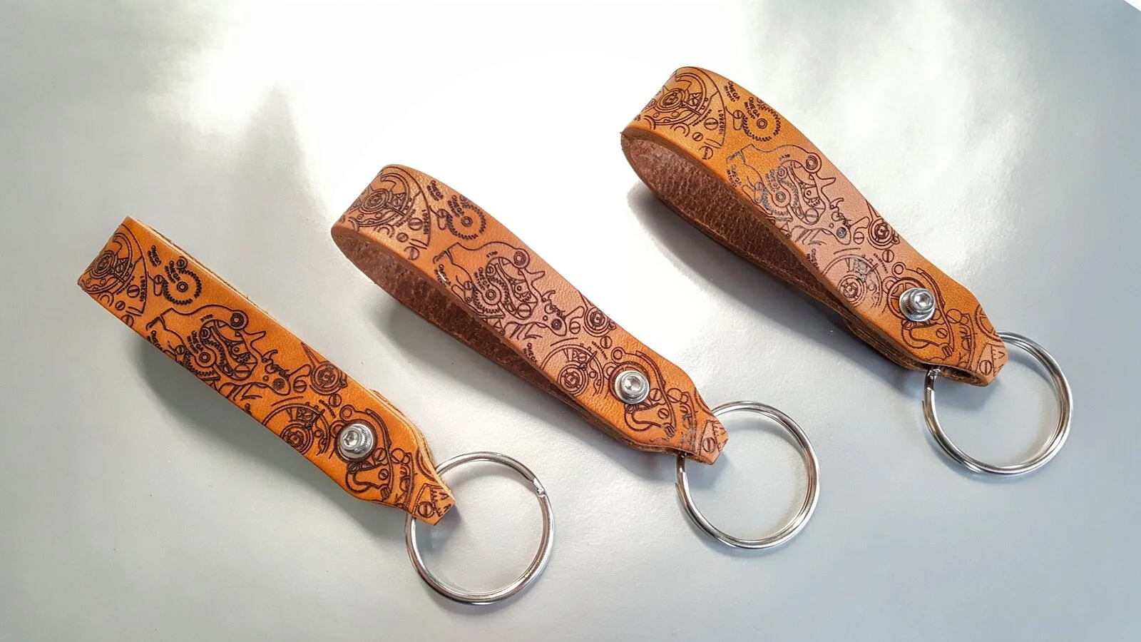 Cal 321 key fob ~ leather — GasGasBones.com