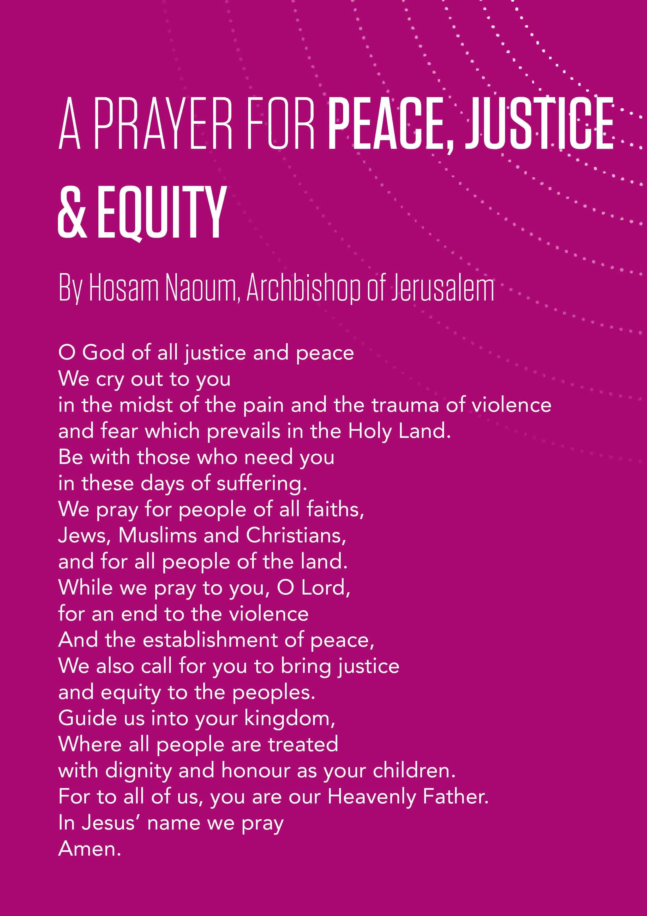 Prayers for peace in the Middle East — Embrace the Middle East