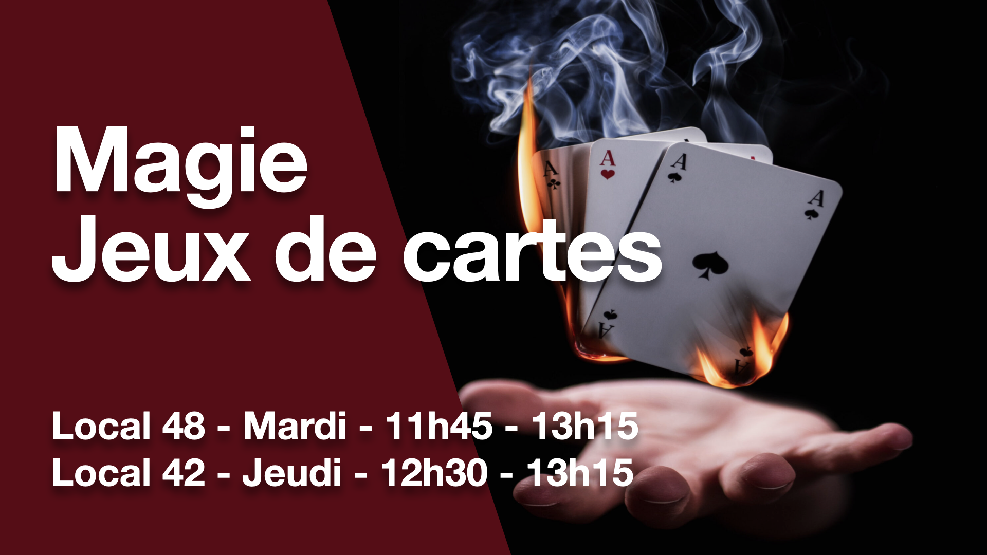 Club de magie et jeux de cartes — Athénée Royal de Nivelles