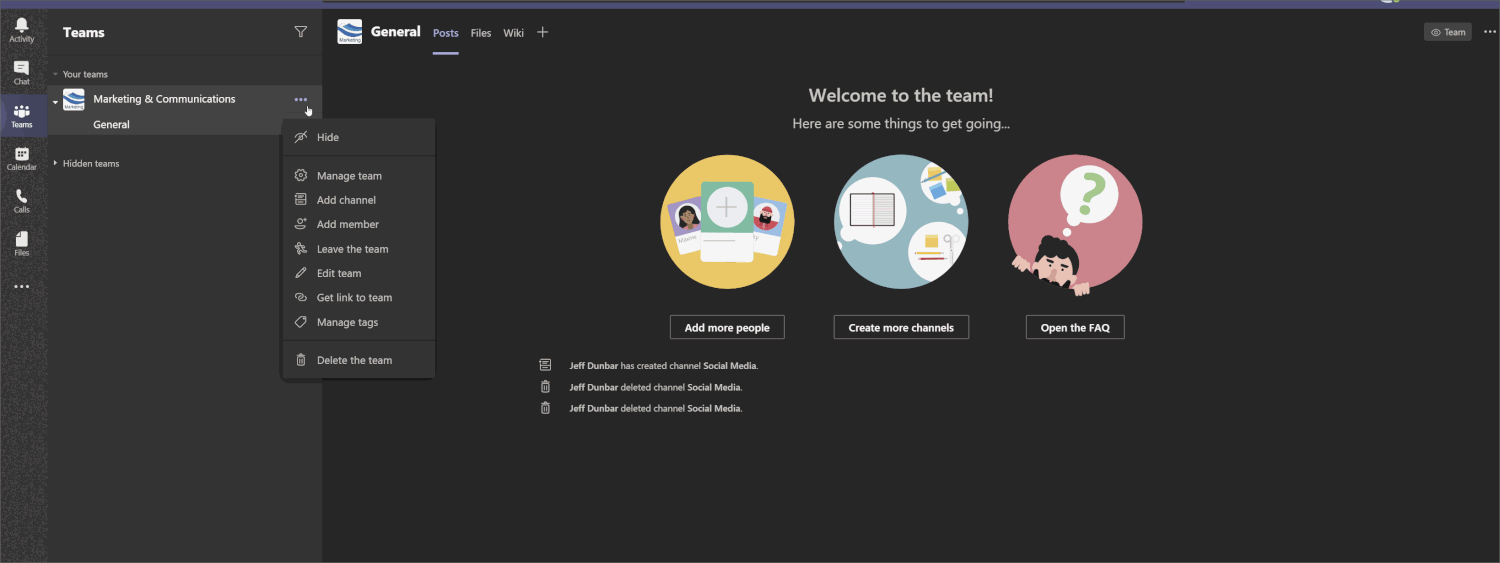 Help! I deleted content in Microsoft Teams — Gravity Union