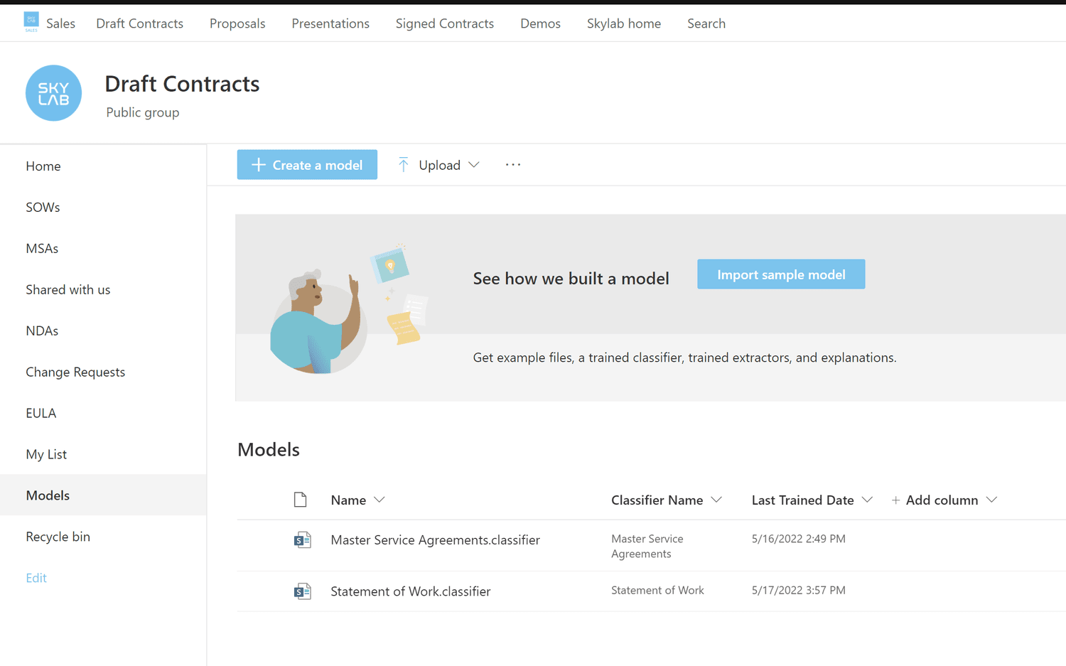 How to setup a contract management solution with SharePoint Syntex — Gravity Union