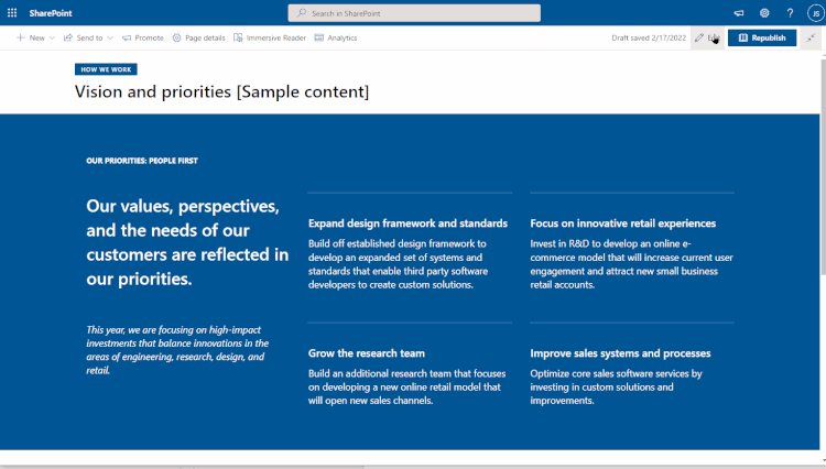 6 tips for creating delightful SharePoint pages — Gravity Union
