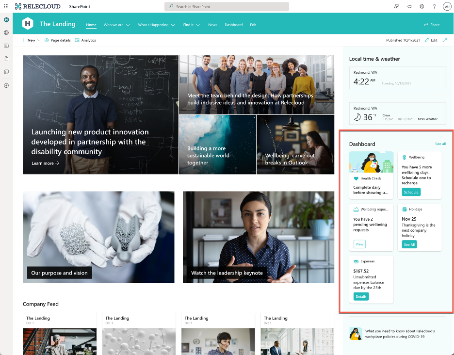 Why use Viva Connections Adaptive Cards for your SharePoint Intranet ...