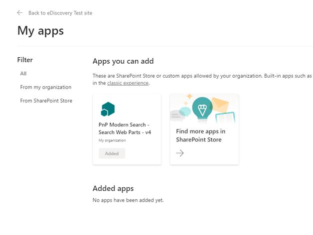 How to Configure a Simple PnP Search on a SharePoint Site — Gravity Union — Gravity Union