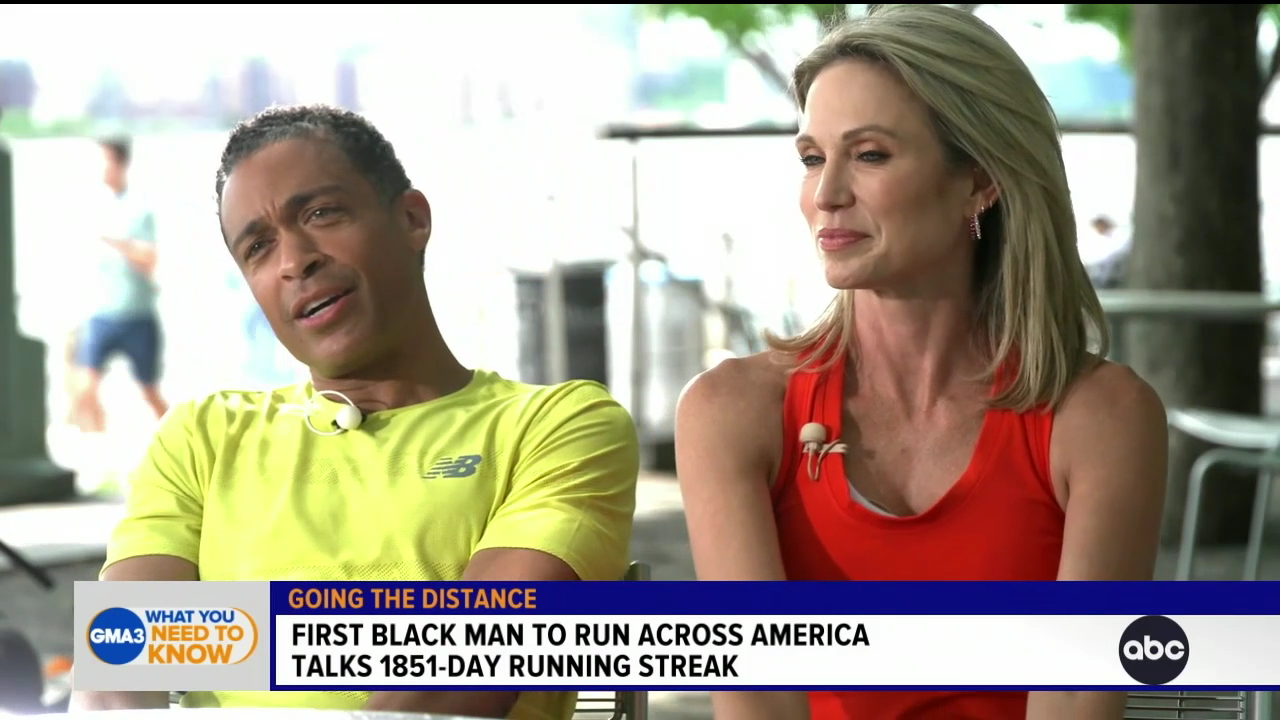 Amy Robach running (6/9/2022) — Newswomen