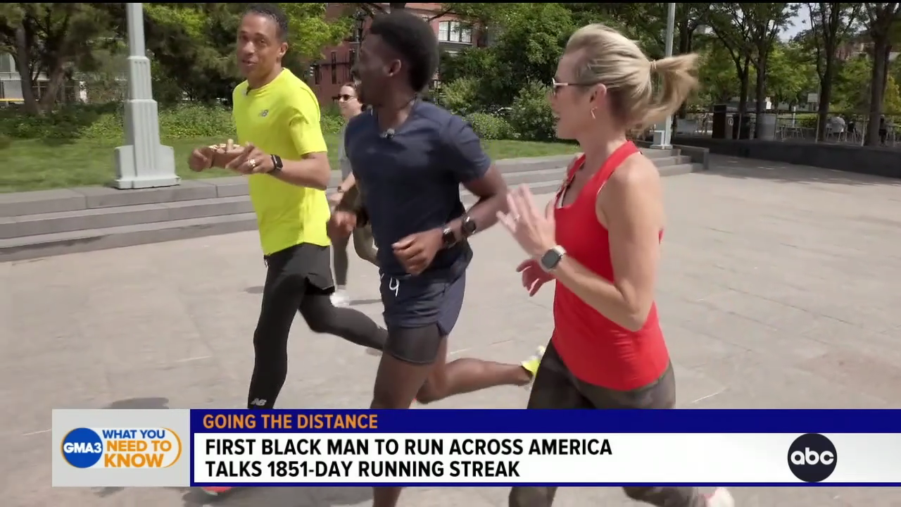 Amy Robach running (6/9/2022) — Newswomen