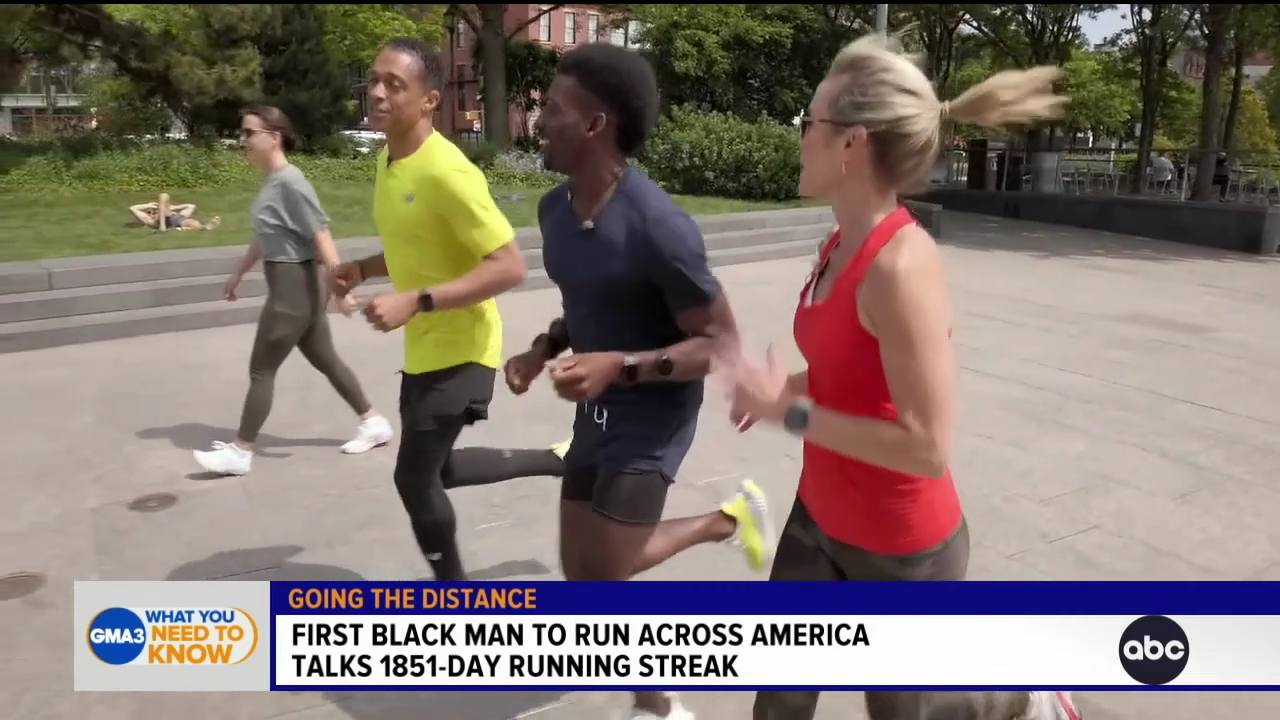 Amy Robach running (6/9/2022) — Newswomen