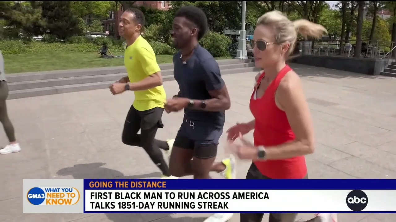 Amy Robach running (6/9/2022) — Newswomen
