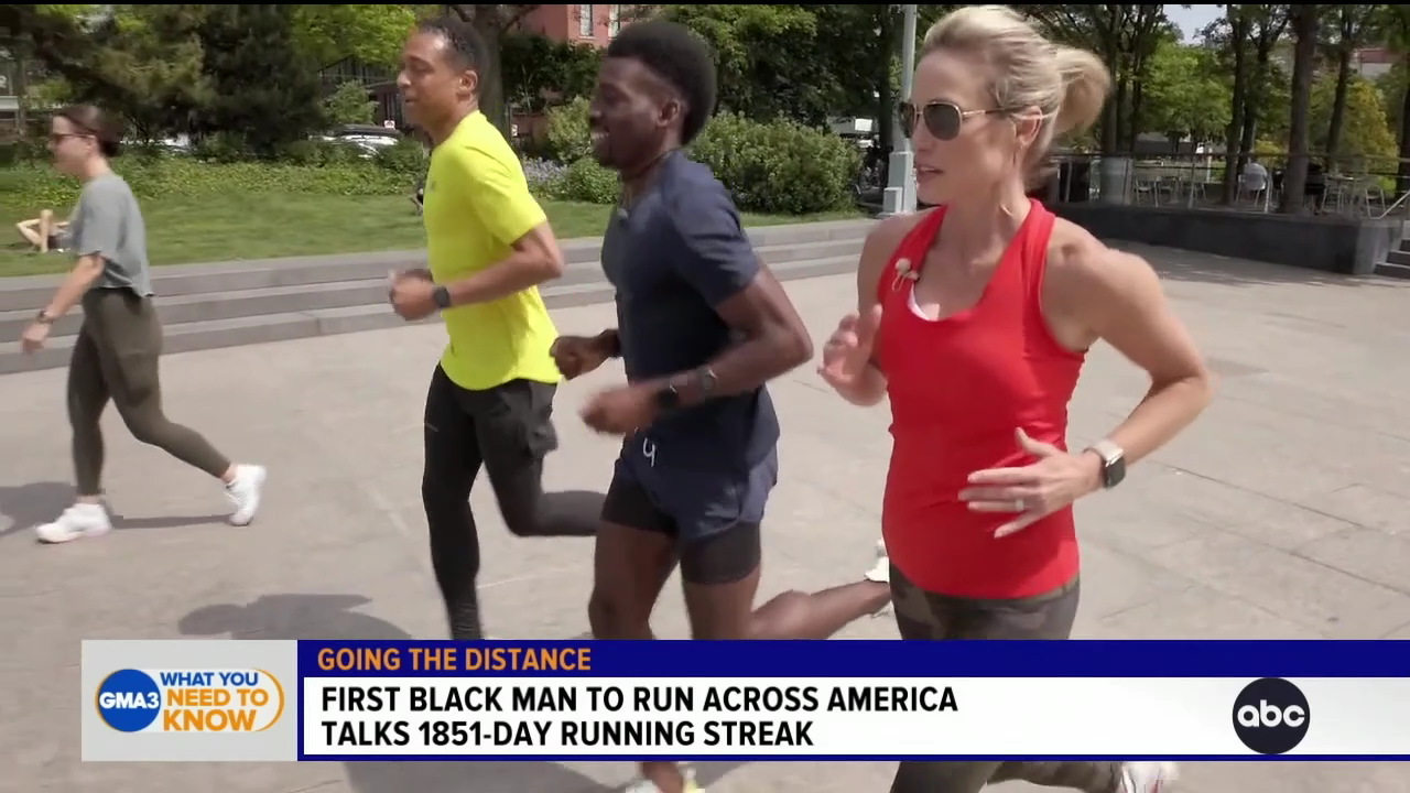 Amy Robach running (6/9/2022) — Newswomen