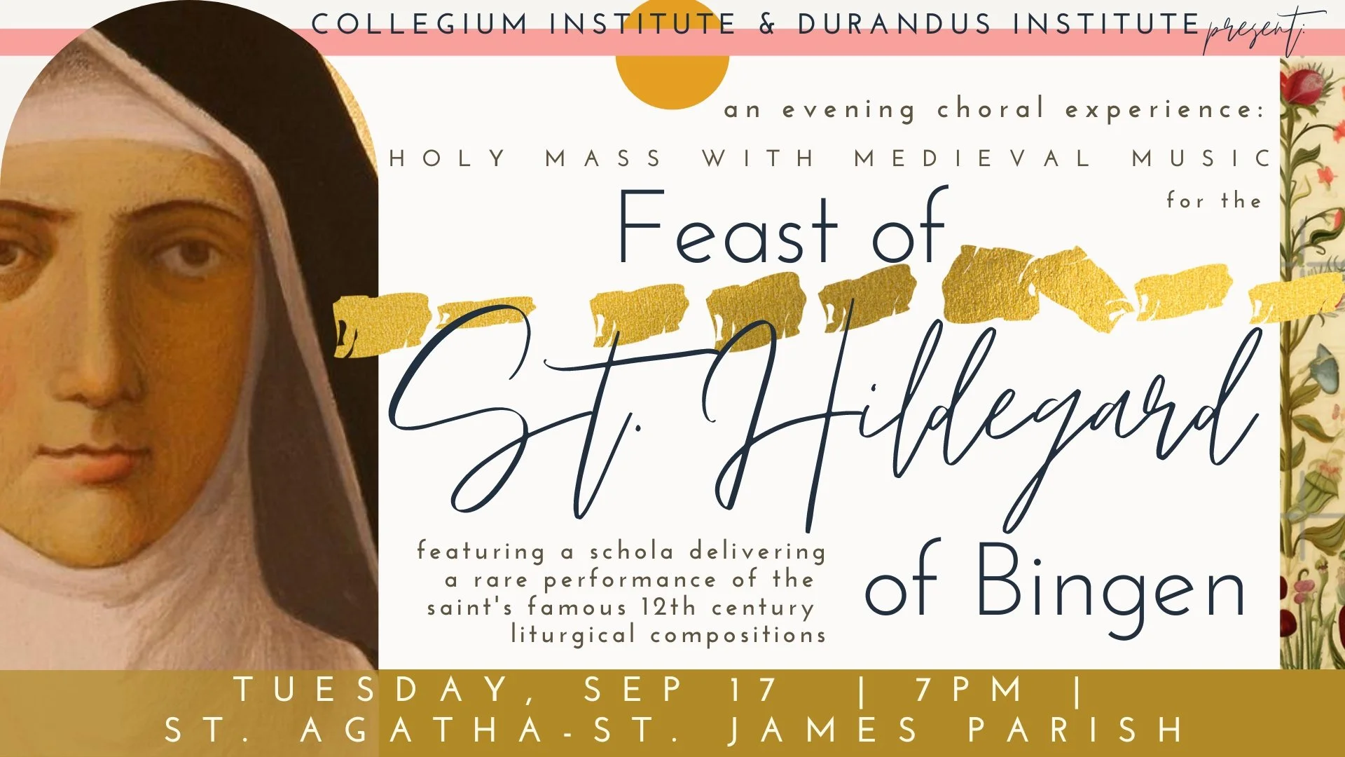 Feast of Saint Hildegard of Bingen Holy Mass with Medieval Music ...