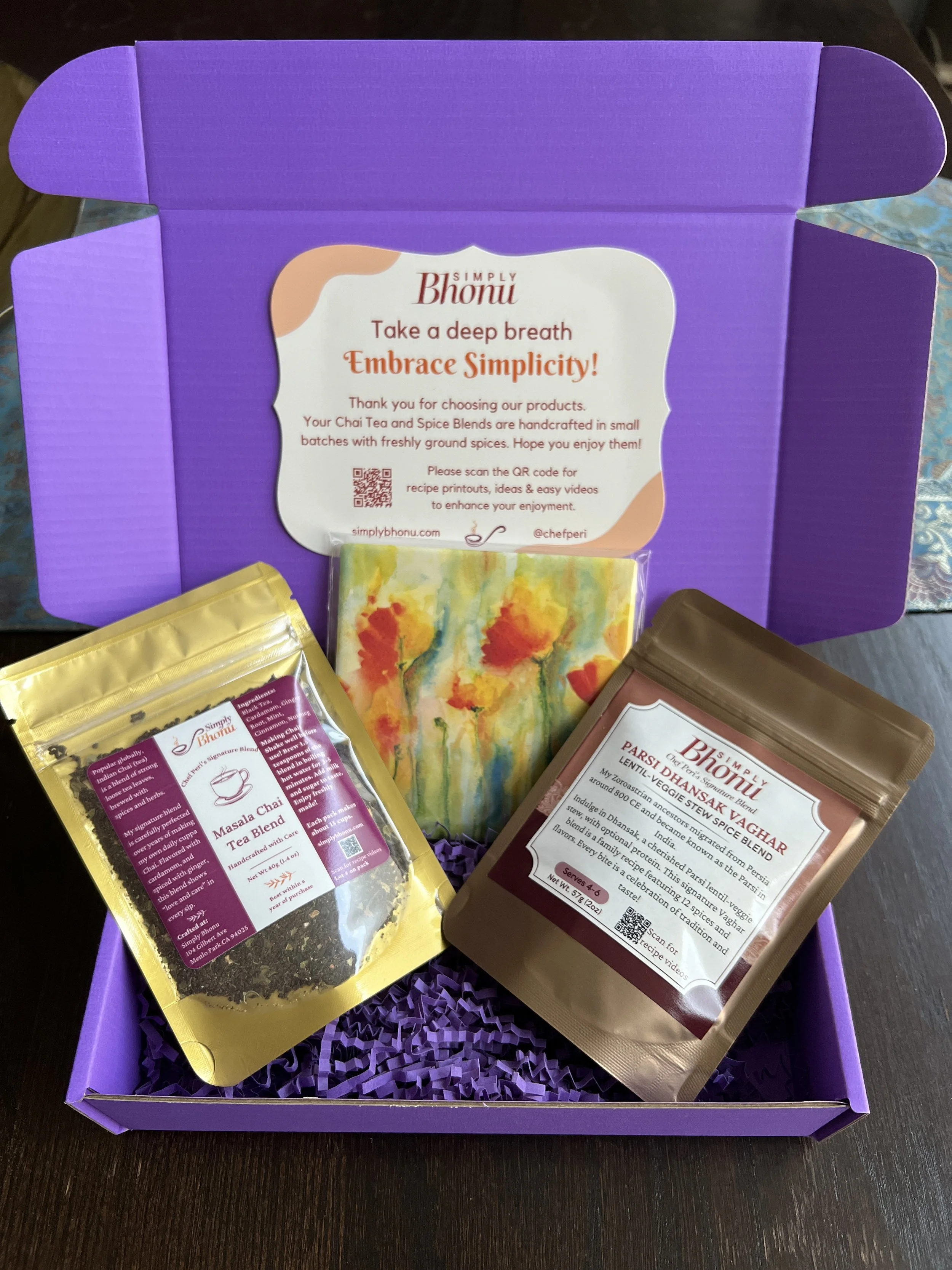 Chai Tea Blends Variety Box — Simply Bhonu Chai and Spice Blends
