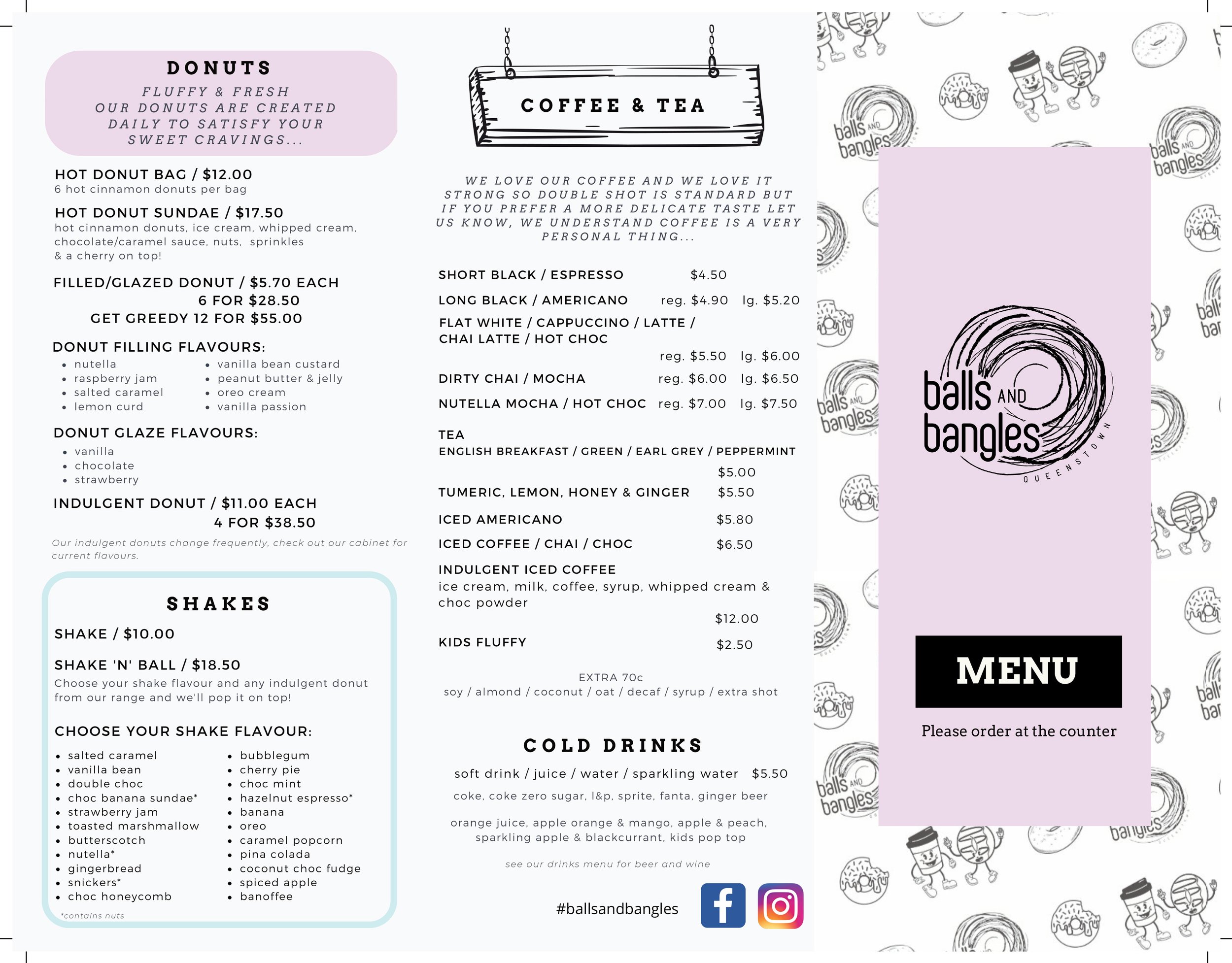 Our Menu — Balls and Bangles