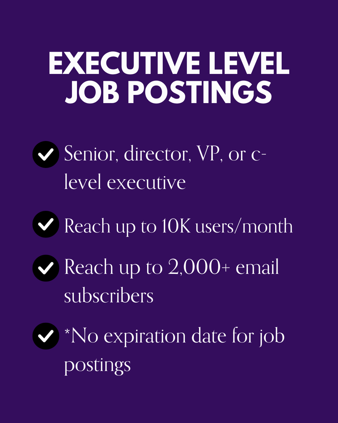 Executive Level Positions — Black Remote She