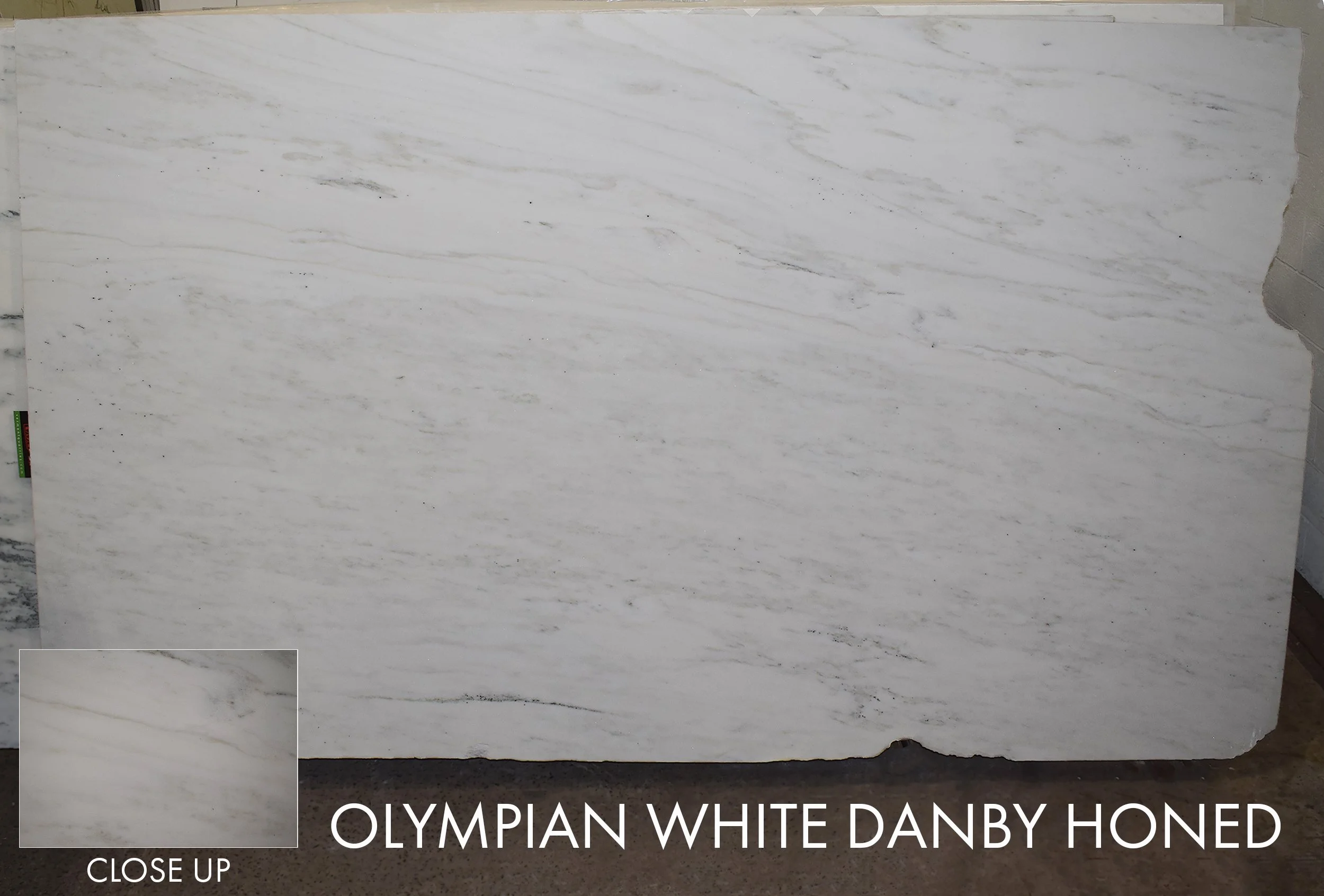 Olympian White Danby Honed — EleMar New England
