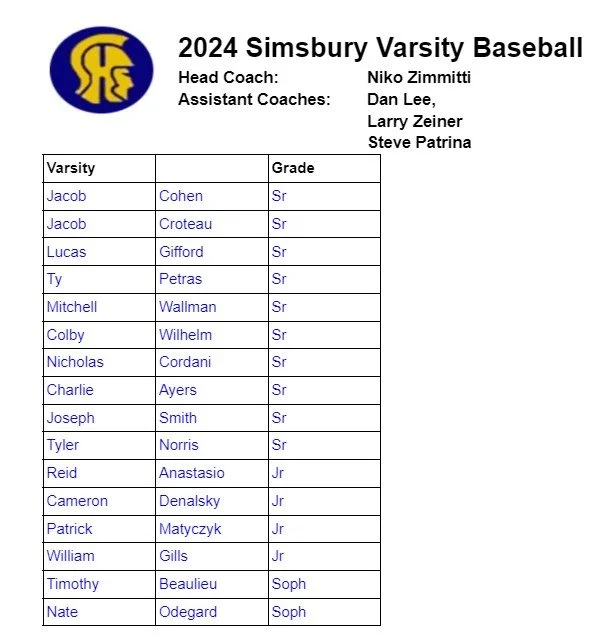 Simsbury High School Baseball