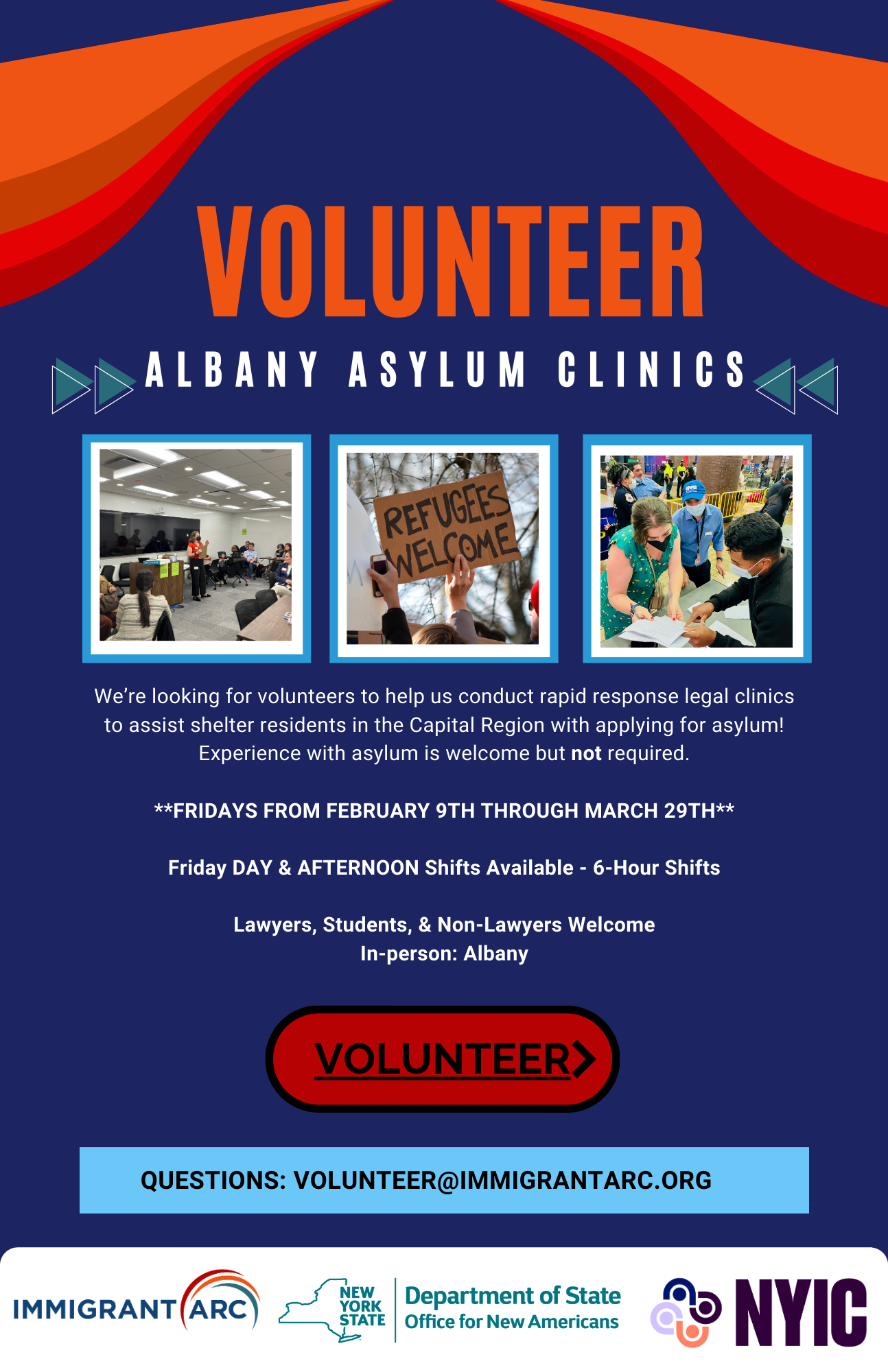 Volunteer with Us! — Immigrant ARC