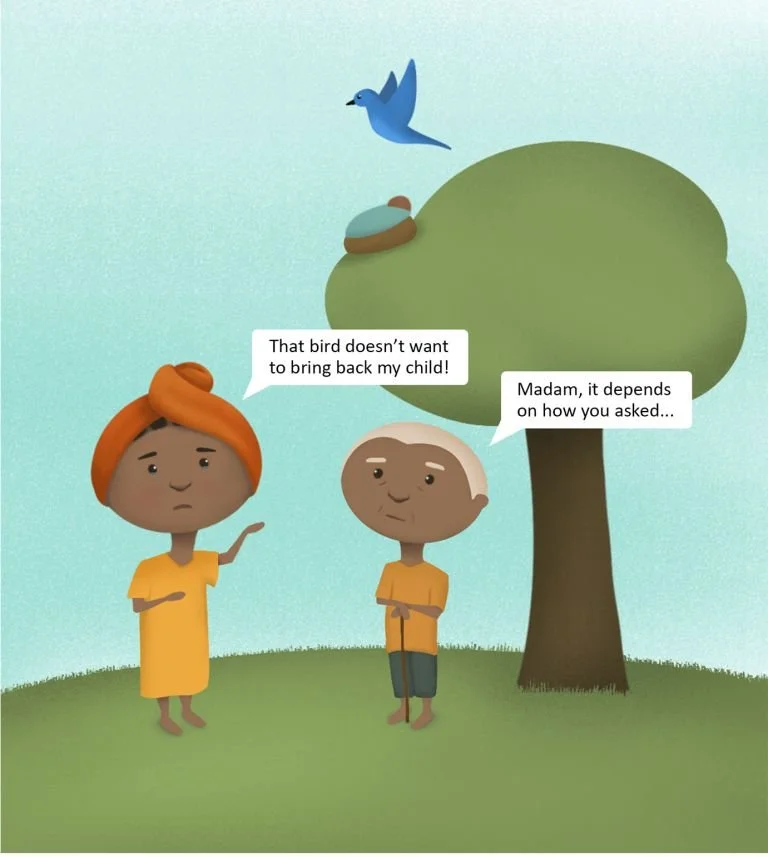 African Folktale - A Woman and a Bird — Anike Foundation
