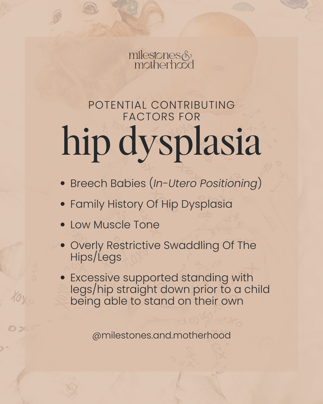 Hip Dysplasia 101 — Milestones & Motherhood