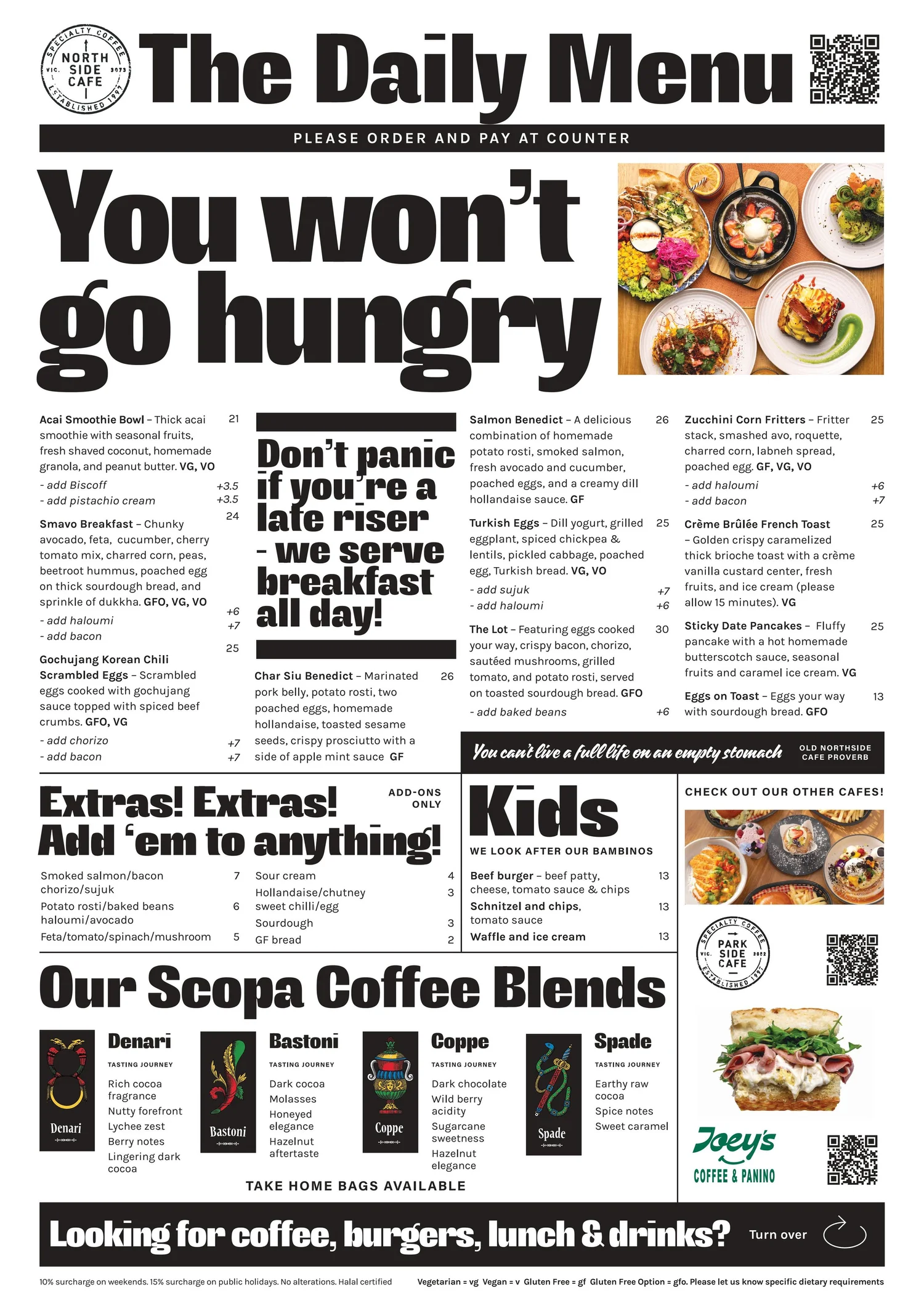 Menu | Northside Reservoir | Melbourne Cafe — Northside Broadway