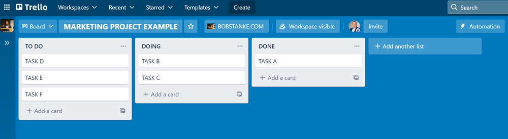 Build a Kanban Board in Trello: A Step-by-Step Guide — Bob Stanke ...