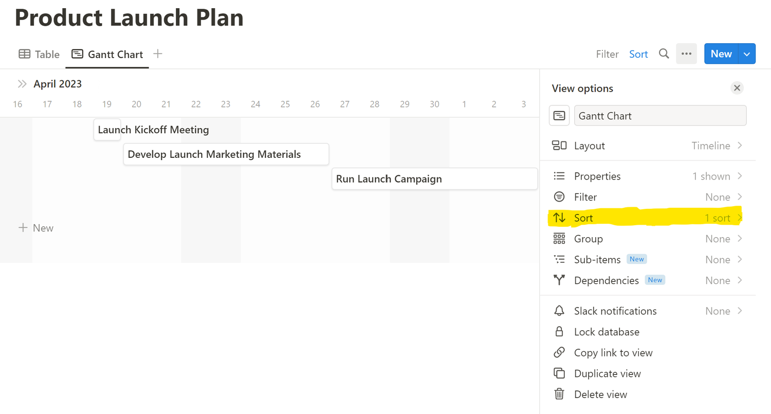 How to Create a Notion Gantt Chart — Bob Stanke | Learning in Public