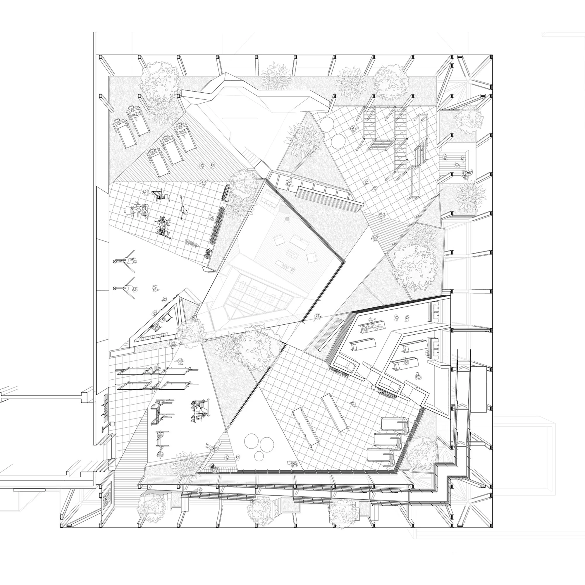 Deconstructivist Architecture Plan