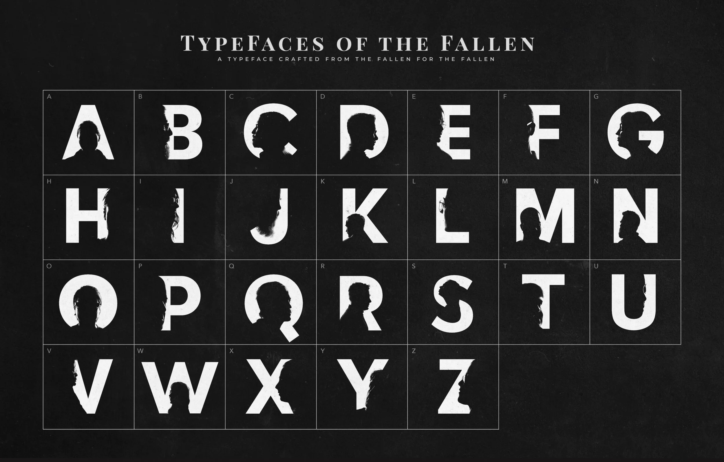 Typefaces of the Fallen — Joel Arbez Portfolio