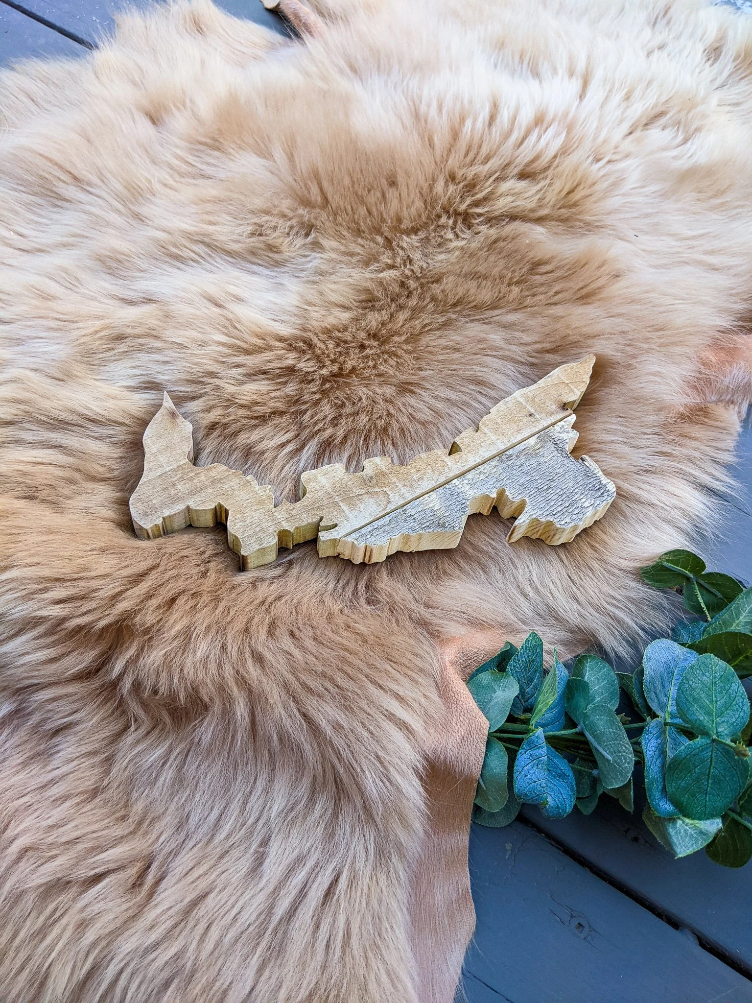 Mountain Cut Out Reclaimed Wood Sign — Rural Creative