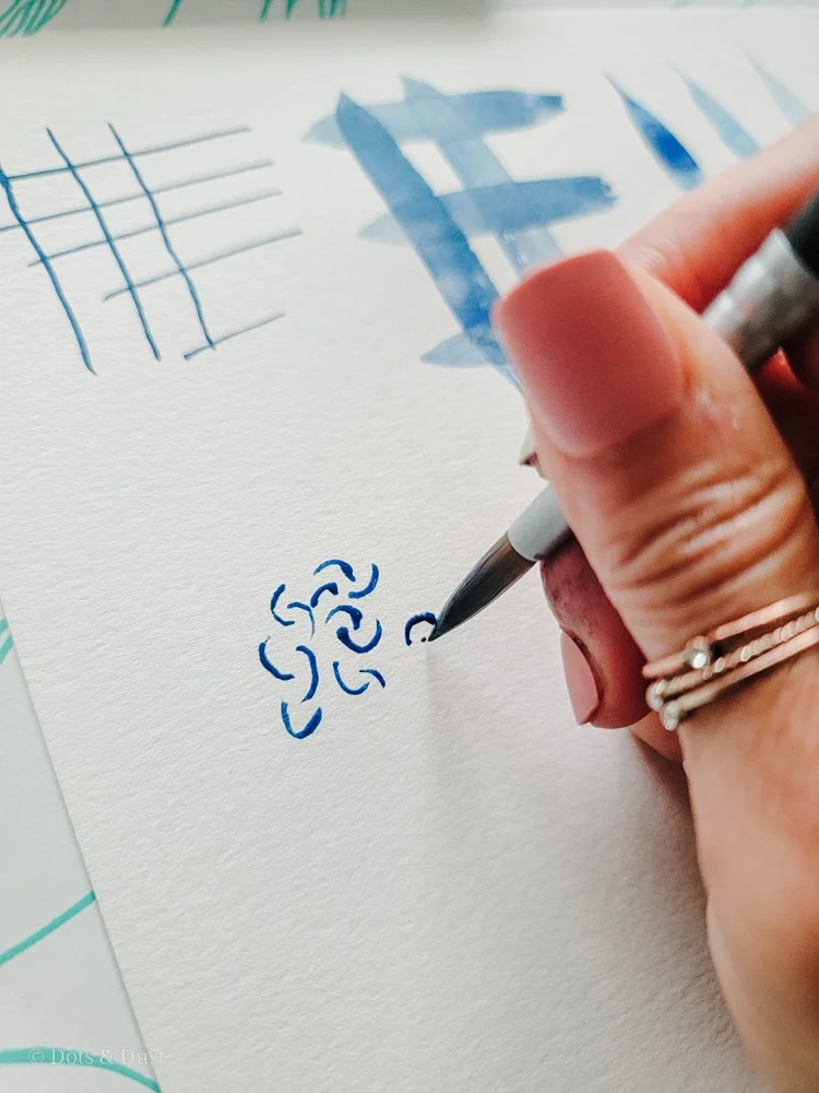 Basic Watercolor Brushstrokes — Dots & Dust
