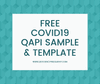 Coronavirus (COVID19) QAPI SAMPLE & TEMPLATE — DEFICIENCY FREE SURVEY™