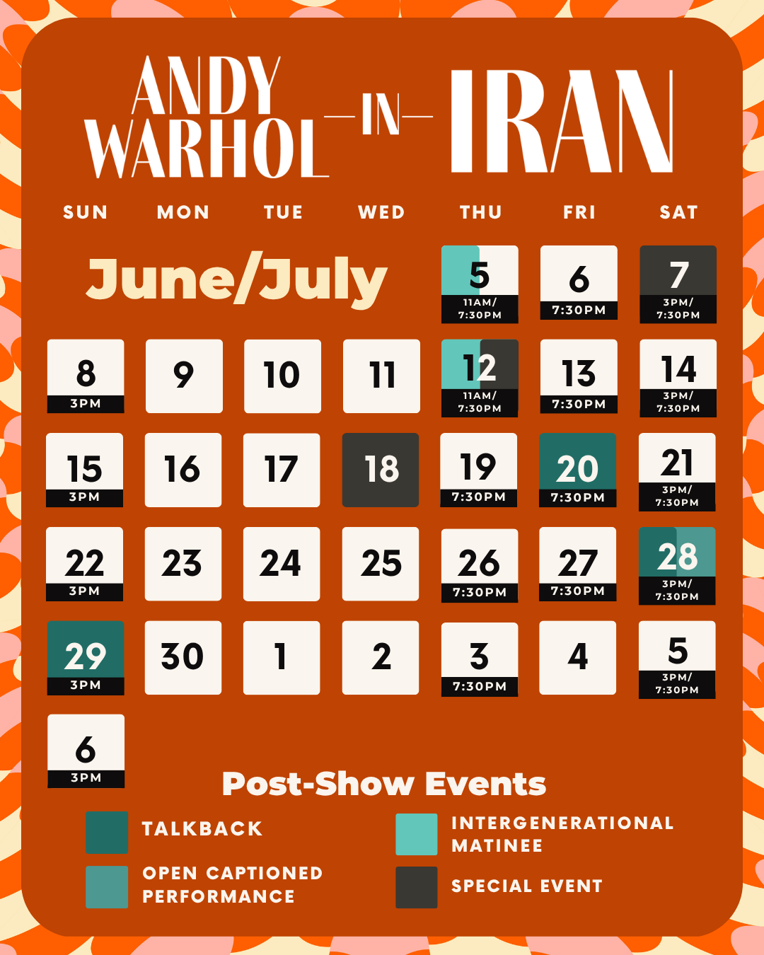 Andy Warhol in Iran by Brent Askari — Mosaic Theater