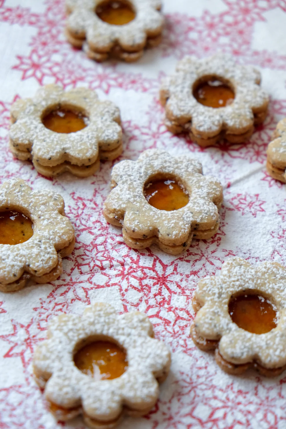 POPPY SEED FLOWER COOKIES — COOKING LIKE A FOX