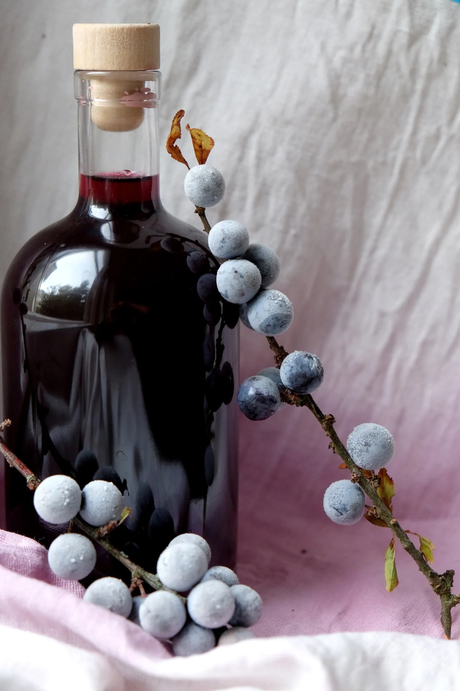ELDERBERRY SLOE LIQUEUR — COOKING LIKE A FOX