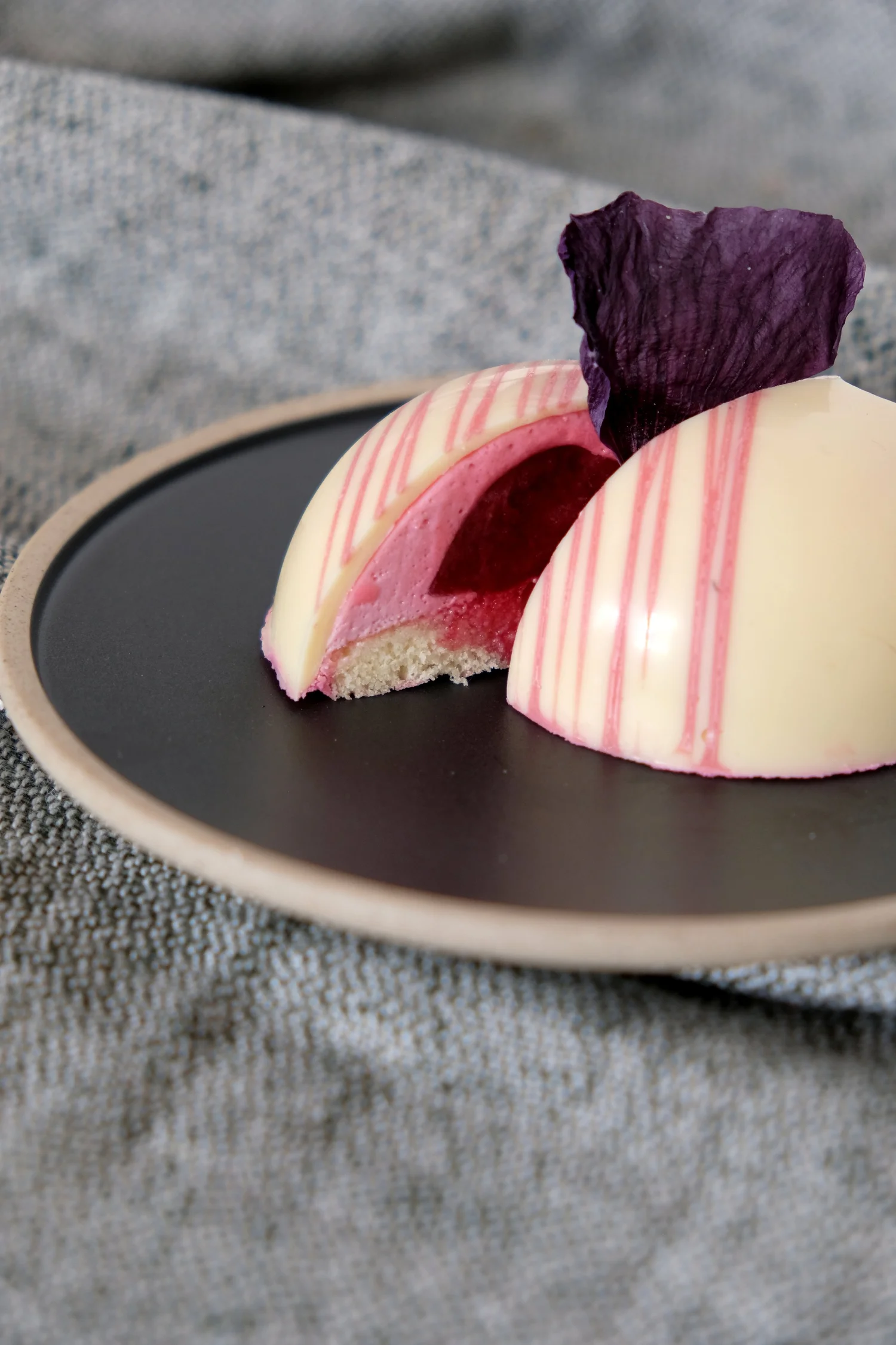 RASPBERRY DOME DESSERT — COOKING LIKE A FOX