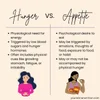 What's the Difference Between Hunger and Appetite? — Your Latina Nutrition