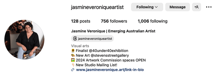 Top Instagram Bio Ideas for Artists — MARTHA MAY RONSON