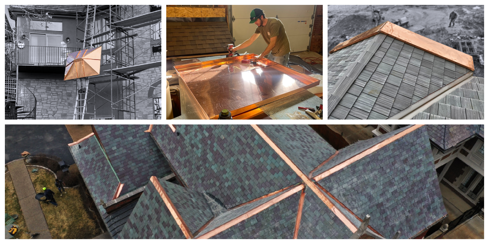 Slate And Copper Roof