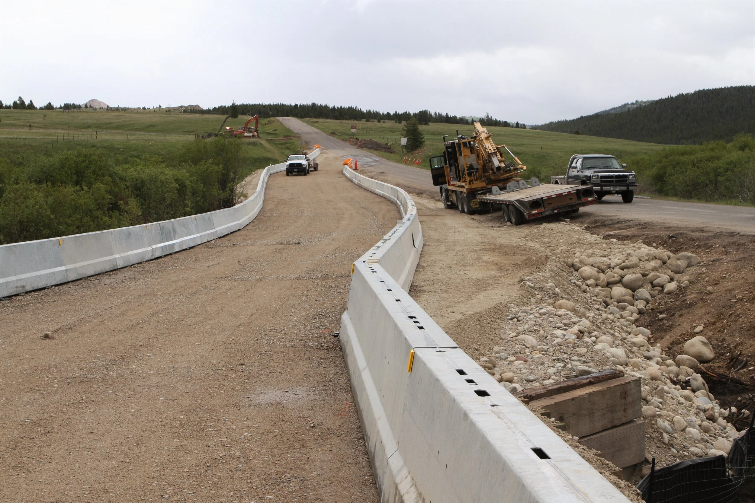 Steel Barrier — Poteet Construction